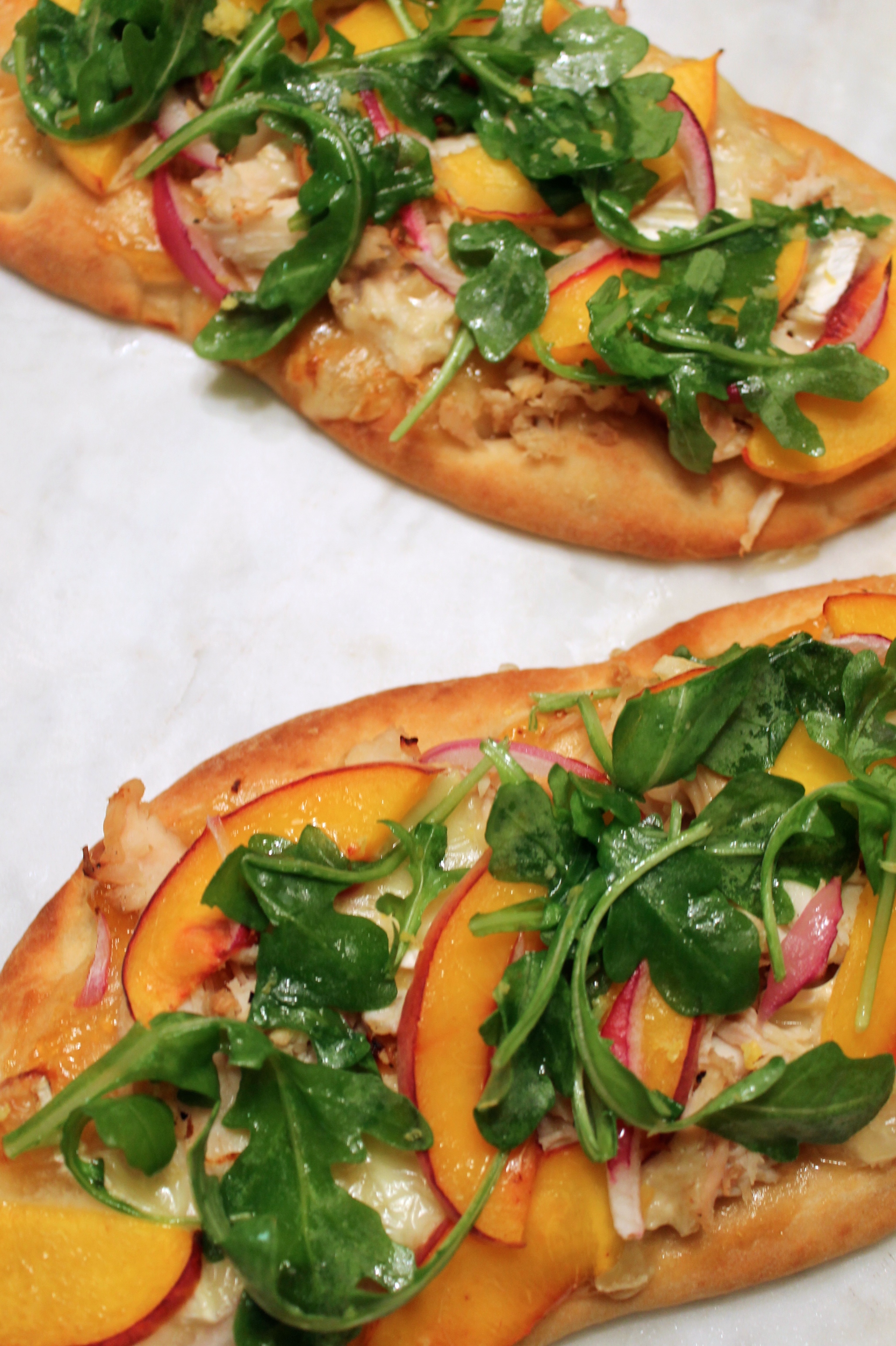 Chicken, Brie, & Peach Flatbread – matteahiggins